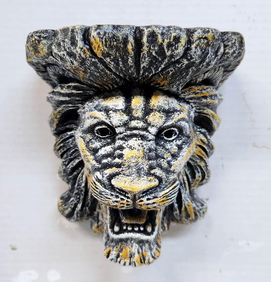 Lion Head Shelf, Lion Head, Lion Wall Hanger, Lion Sconce, Lion Head ...