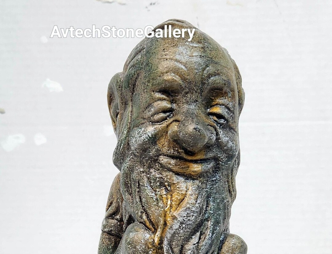 Troll and Mushroom, 10.5 In., Concrete Troll, Mushroom Troll, Ultimate ...