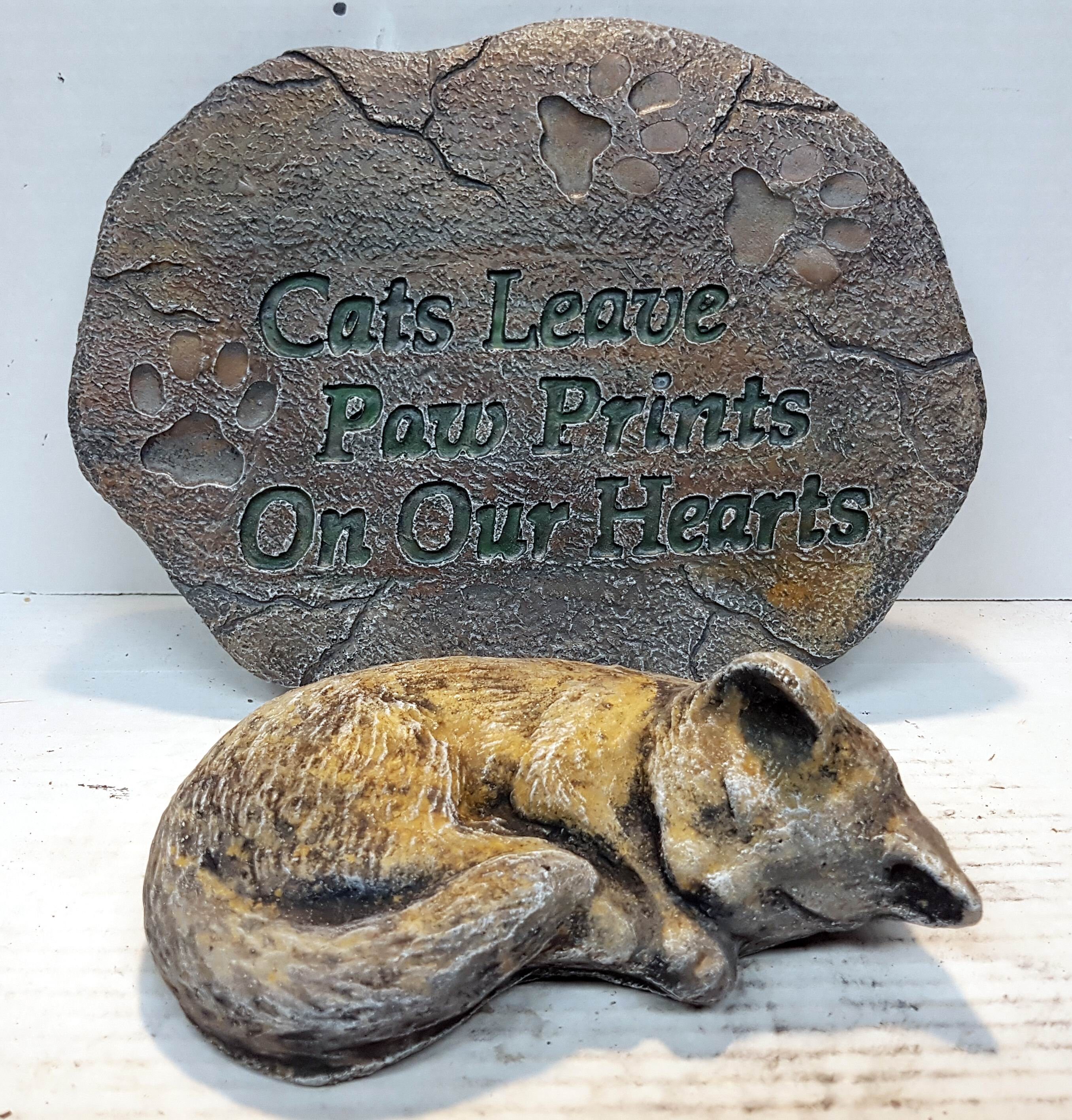 Cat Memorial Concrete Pet Marker Cat 6.2 in 16 Cm Marker - Etsy