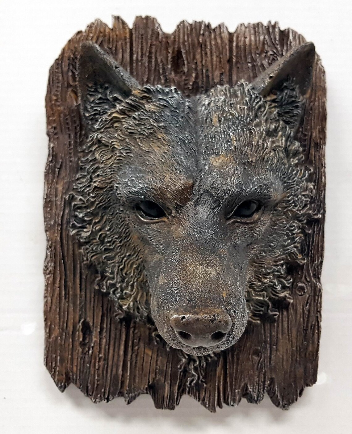 Concrete Wolf Face 11 In. 28 Cm Wolf Head Wall Mount Cast - Etsy