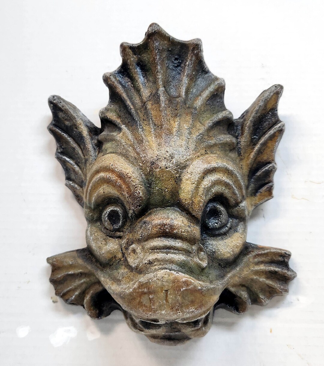 Dragon Fish Head, Concrete Dragon, Garden Tree Face, Dragon Tree Mask ...