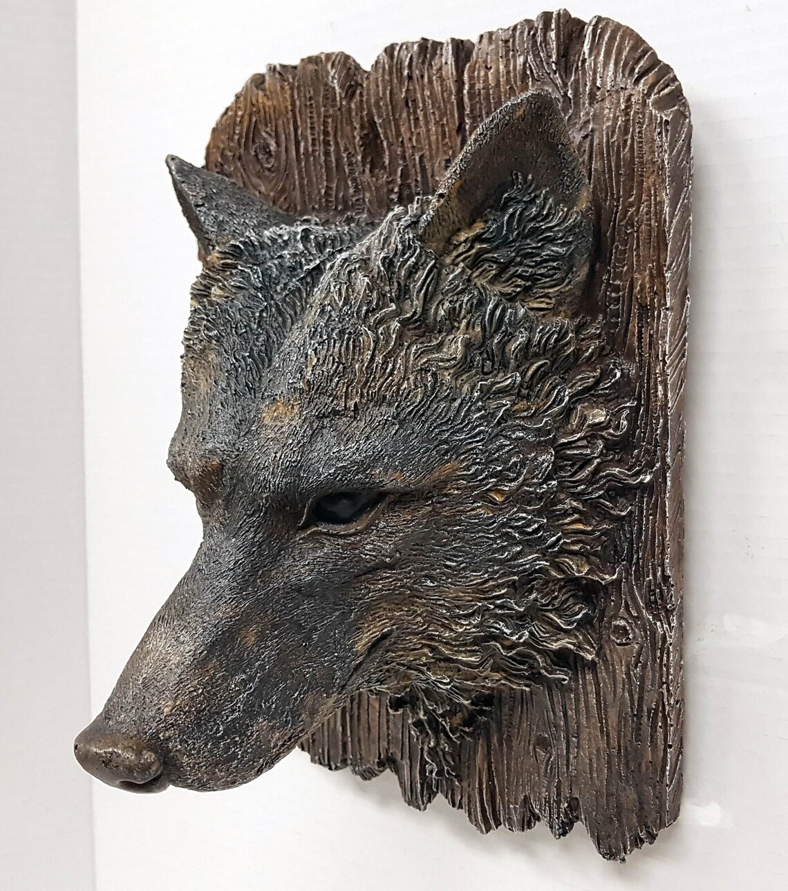 Concrete Wolf Face 11 In. 28 Cm Wolf Head Wall Mount Cast - Etsy