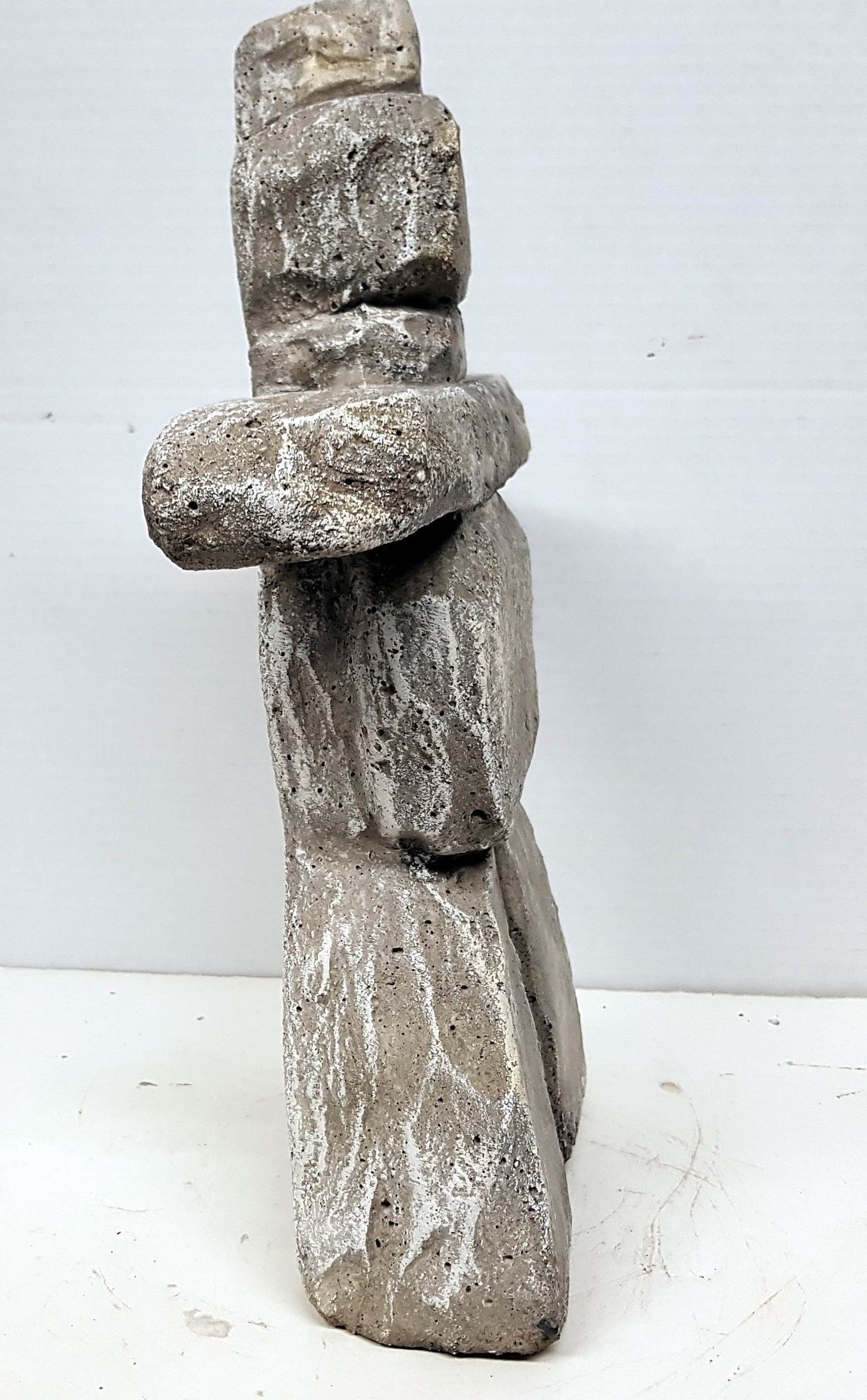 Inuksuk 13 In.(33cm), Concrete Inukshuk, Inuit Art, Stone Sculpture ...