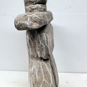 Inuksuk 13 In.(33cm), Concrete Inukshuk, Inuit Art, Stone Sculpture ...
