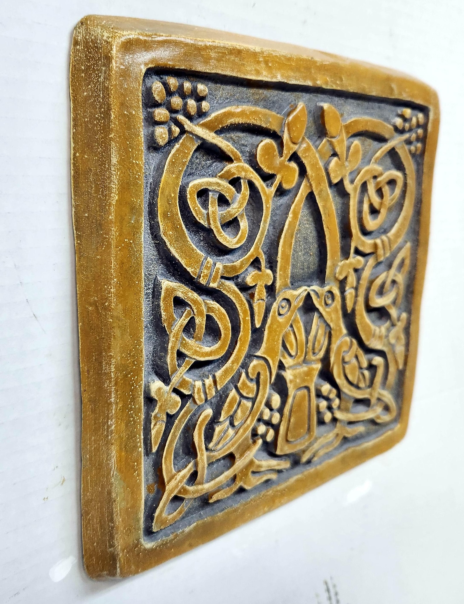 Celtic Dove Plaque, 9 In. (23 Cm), Celtic Fertility Birds, Pagan Celtic ...