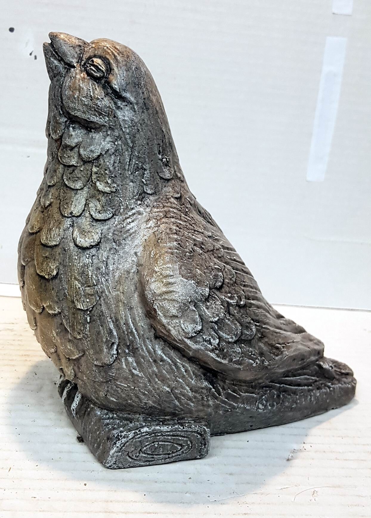 Concrete Bird 7.5 In. 19 Cm Cast Stone Bird Cast Bird - Etsy UK