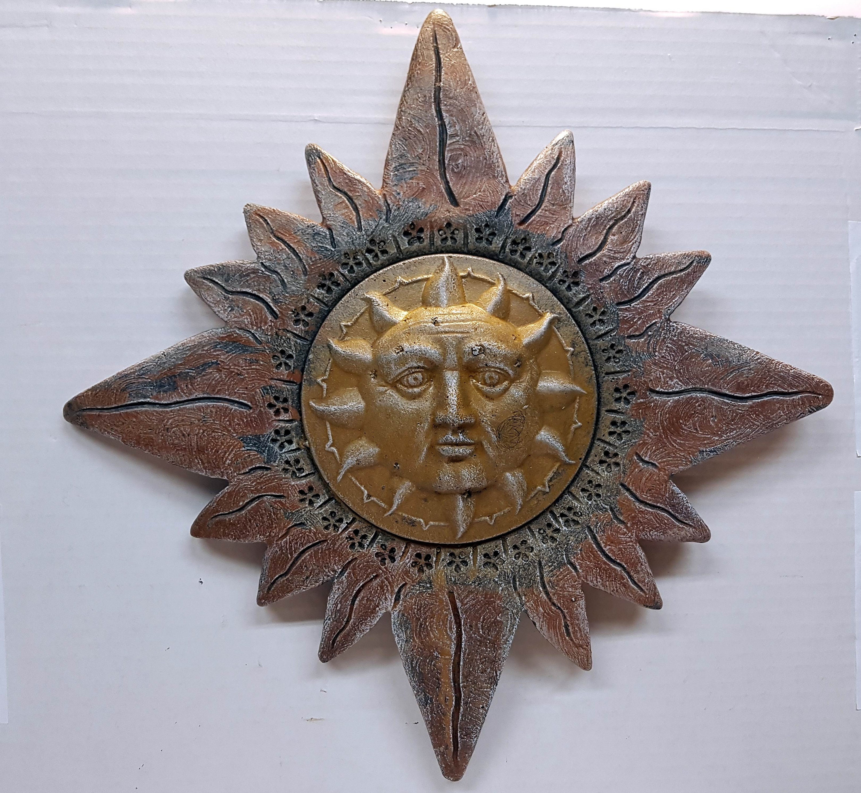 Concrete Sun 14in. 35 cm Garden Art Garden Sculpture | Etsy