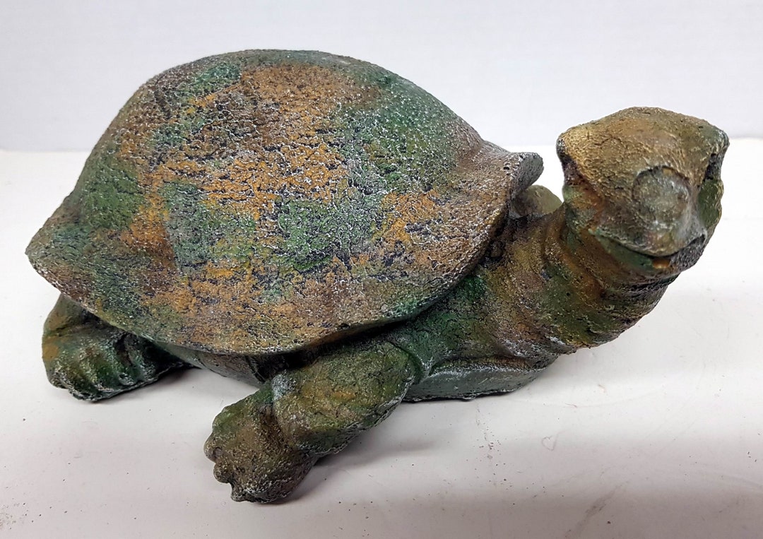 Concrete Turtle, Garden Turtle, 8 In. (20 Cm), Concrete Ornament ...