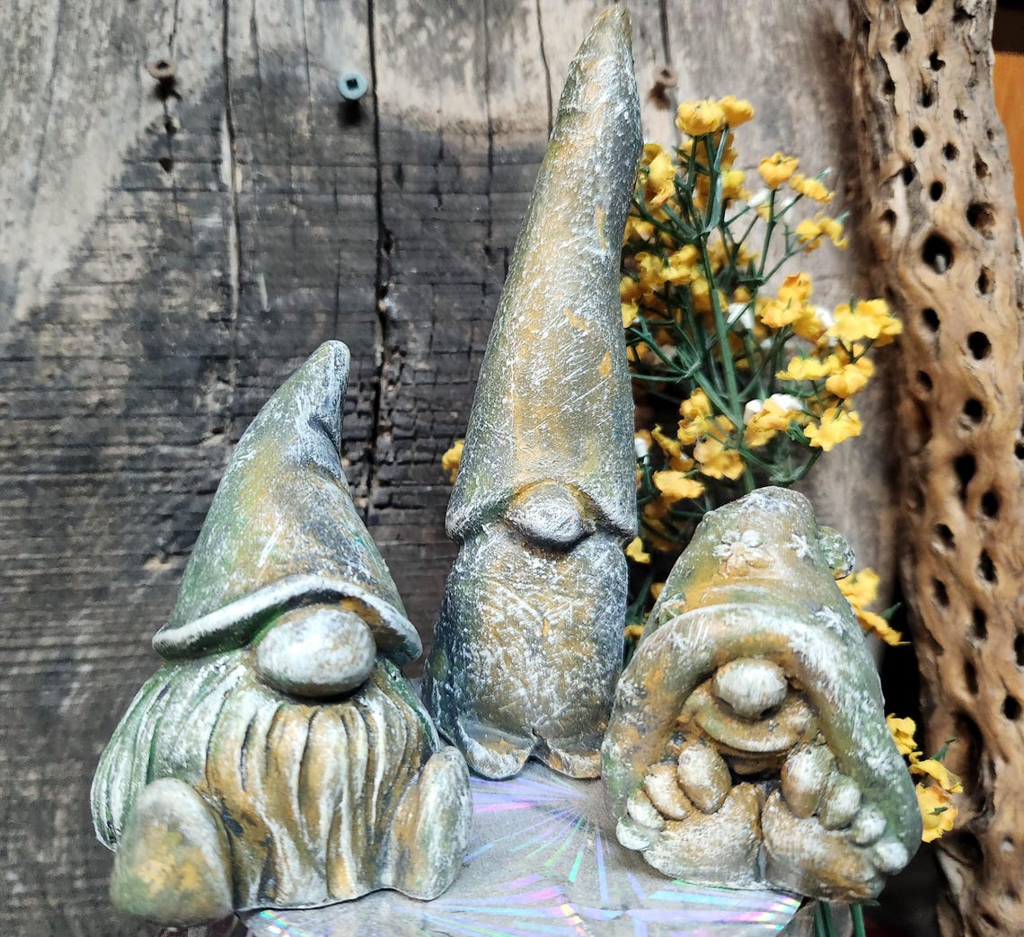 Garden Trolls, Set of 6, Antique Forest, Old Norse Myth, Cave Dwellers ...