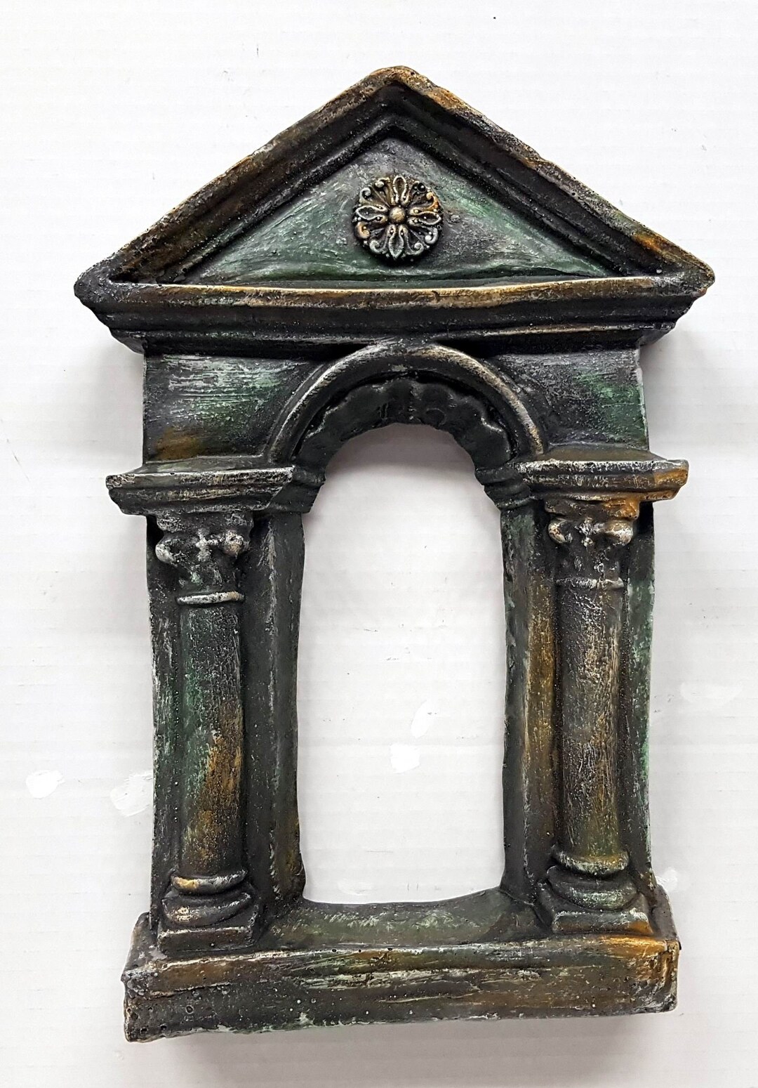 Pórtico romano 12 pulg. (30 cm) Escultura de piedra 3D grecorromana ...