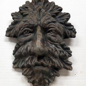 Gothic Face Concrete Face Greenman Mask 10 In. 25 Cm - Etsy