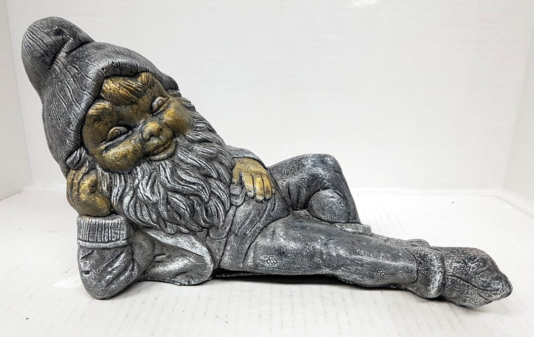 Concrete Gnome , Garden Gnome, Garden Statue, Dwarfish Goblin, Earth ...