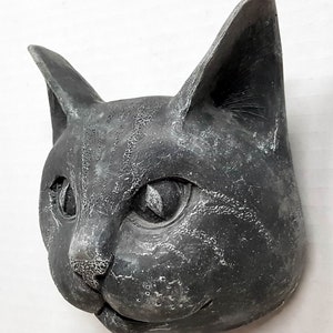 3-D Cat Plaque, 5 In. (13 Cm,) Home Decor, Pet Memory, Cat Face, Cat ...