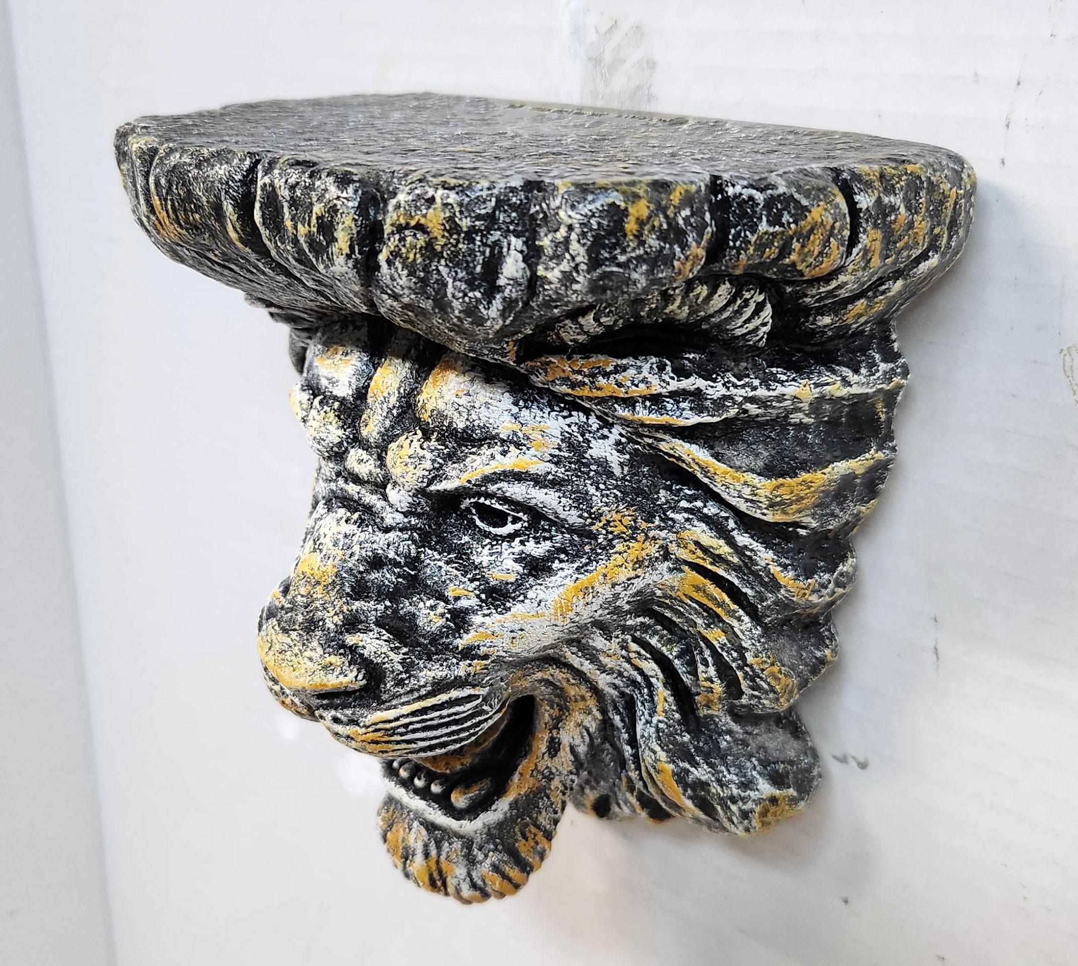 Lion Head Shelf, Lion Head, Lion Wall Hanger, Lion Sconce, Lion Head ...