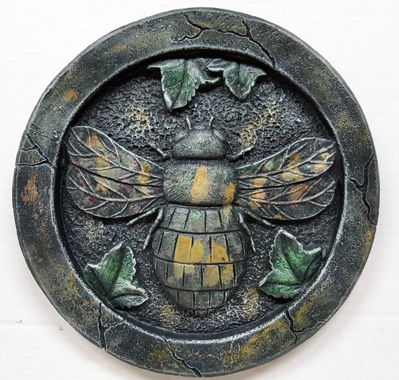 Bee Plaque 10.5 26 Cm Bee Medallion Garden Plaque Garden - Etsy