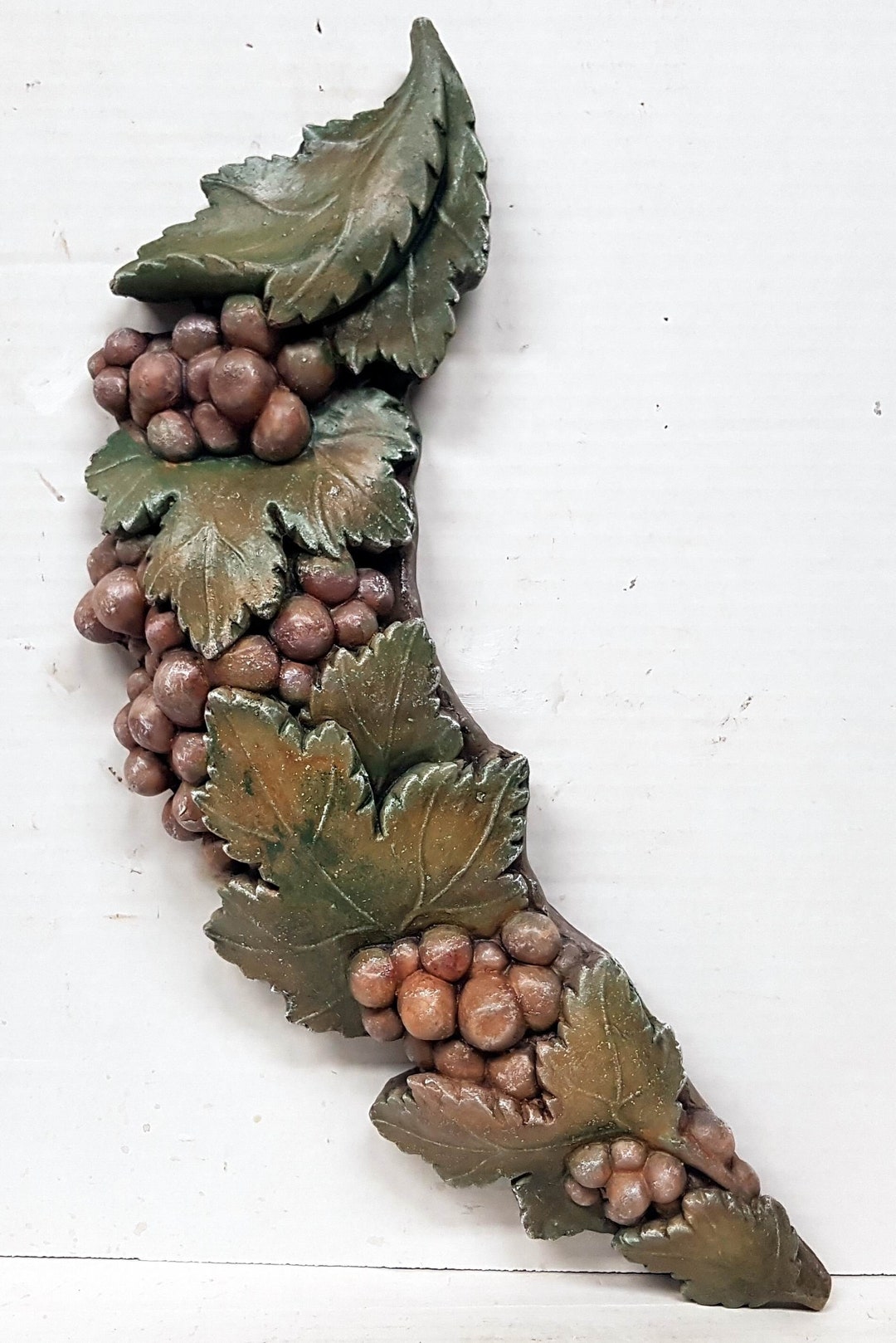 Grapes Garland, 14 In.(36cm), Grape Art, Grape Wall Mount, Orchard Art ...