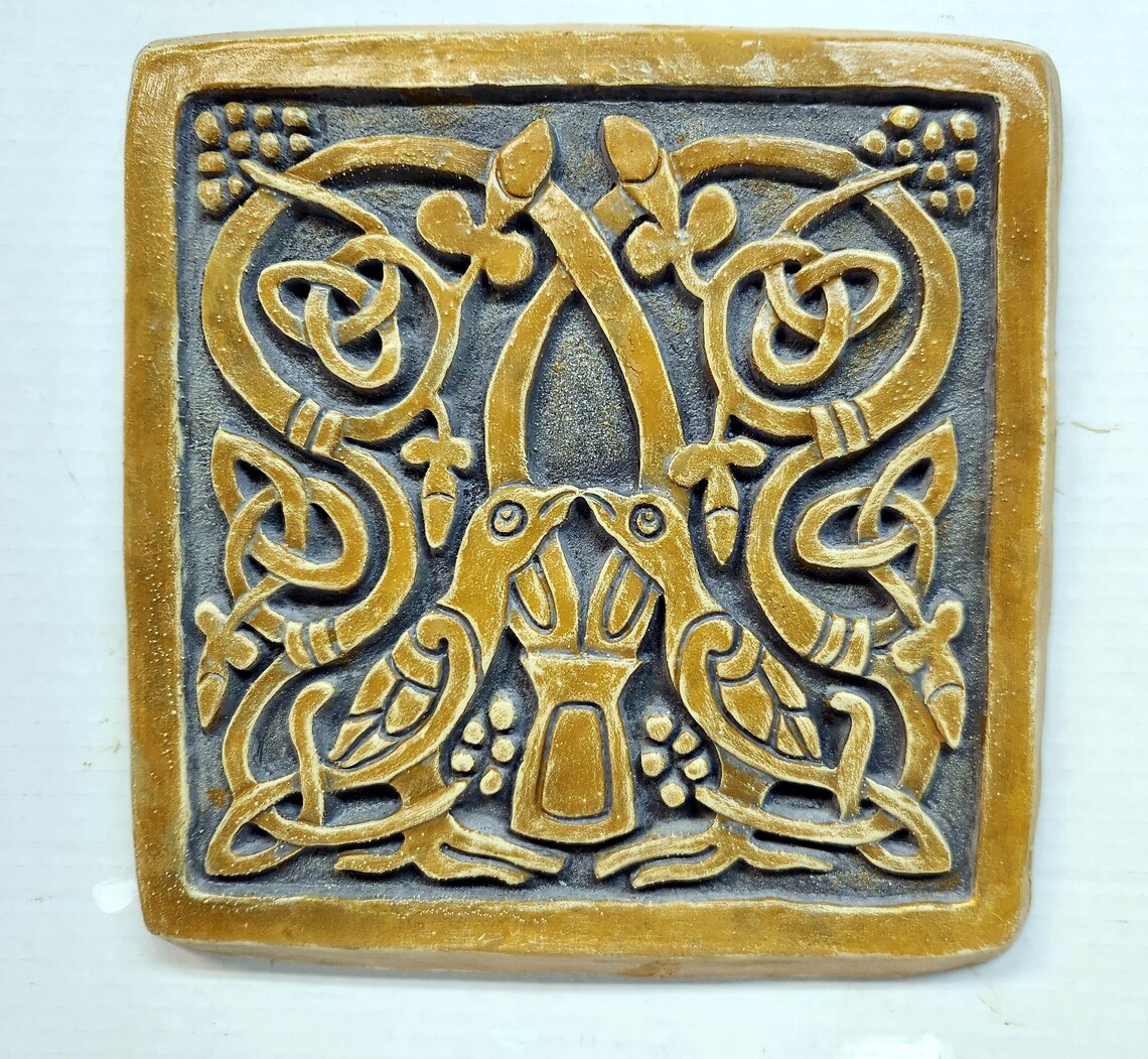 Celtic Dove Plaque, 9 In. (23 Cm), Celtic Fertility Birds, Pagan Celtic ...