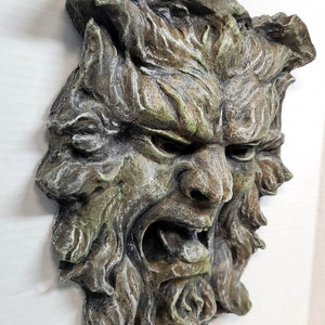 Garden Tree Face, Concrete Grotesque, Grotesque Tree Mask, Greenman ...