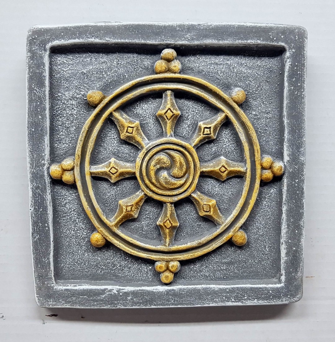 Dharma Wheel, 8 In. (20 Cm), Buddha's Teaching, Mindfulness, Moral ...
