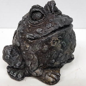 Funky Toads, Concrete Toads, Set of 3, 4in(10cm), Garden Toad, Concrete ...