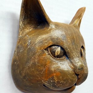 3-D Cat Plaque, 5 In. (13 Cm,) Home Decor, Pet Memory, Cat Face, Cat ...