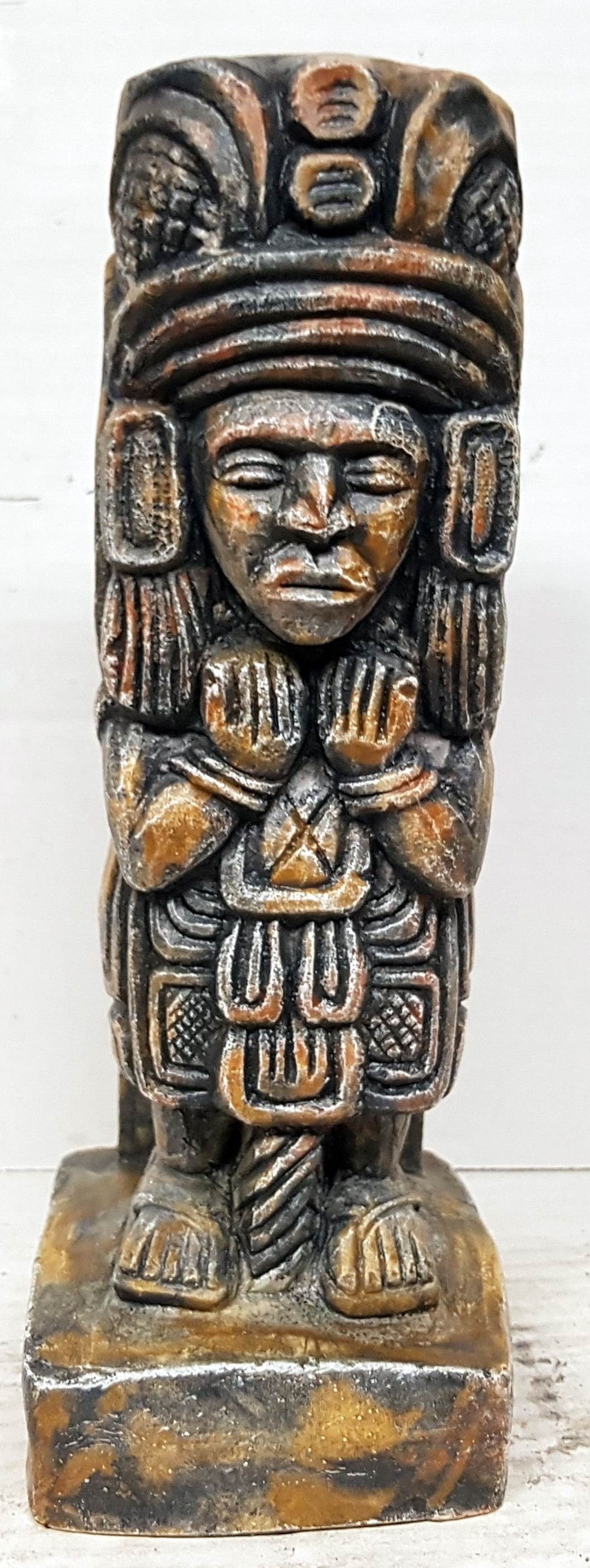 Aztec Totem, 9 In. (23 Cm), Mayan/aztec Totem, Artistic Mexican Statue ...