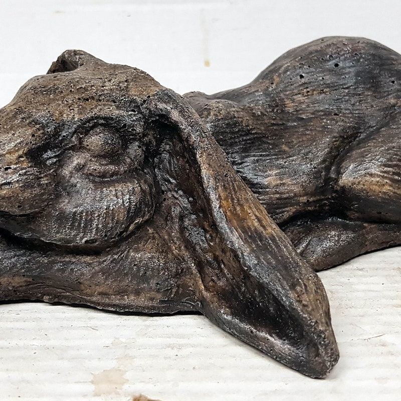 Rabbit Garden Statue - Etsy