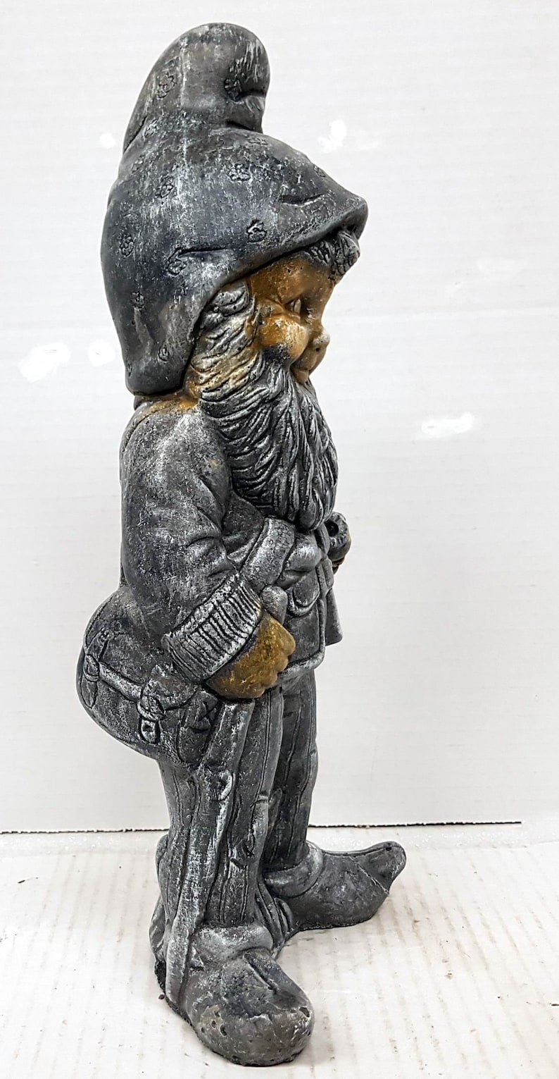 Concrete Gnome , Garden Gnome, Garden Statue, Dwarfish Goblin, Earth ...