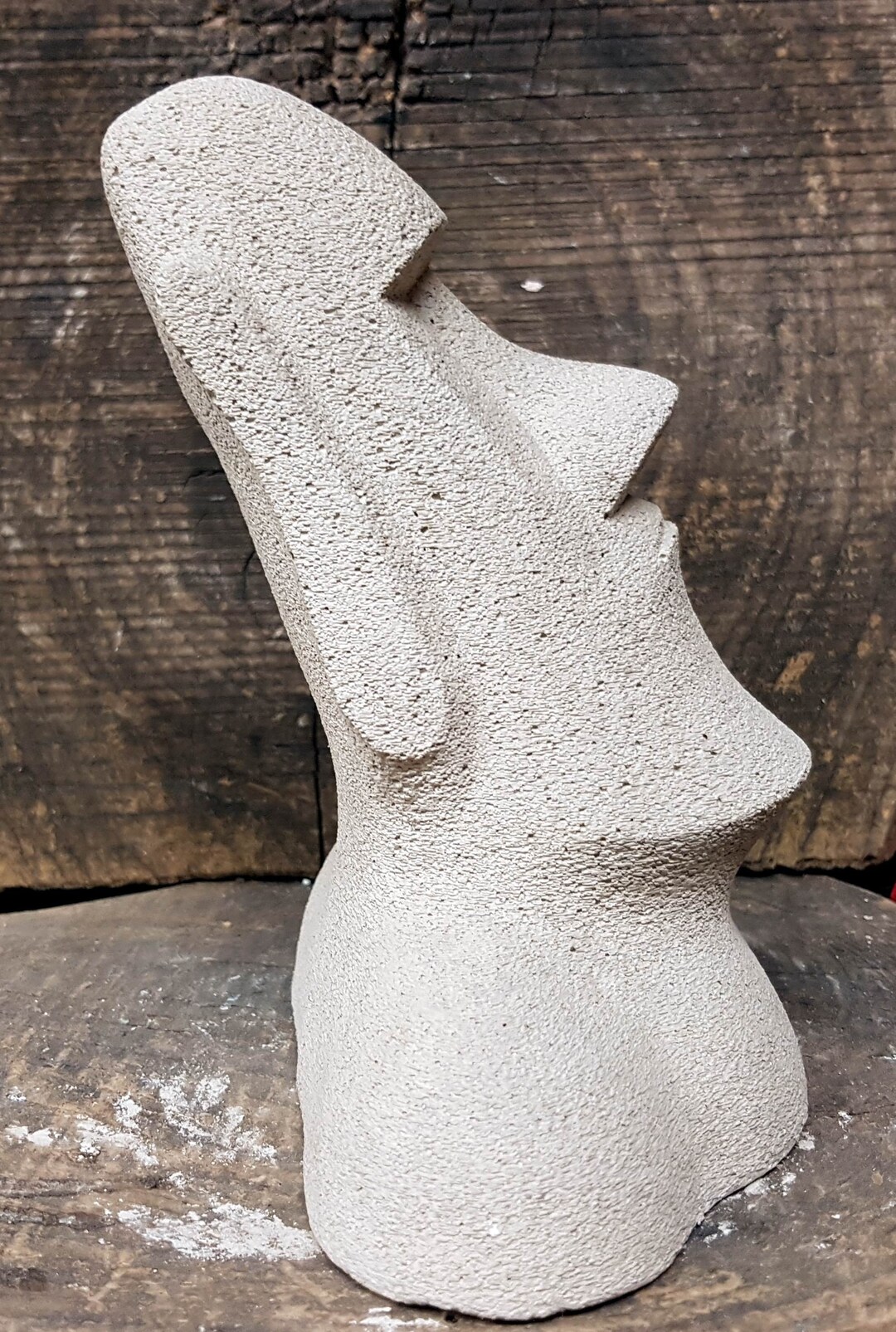 Rapa Nui Moai,8 In. (20 Cm), Concrete Statue, Easter Island Moai ...