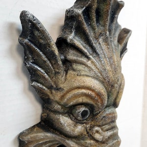 Dragon Fish Head, Concrete Dragon, Garden Tree Face, Dragon Tree Mask ...