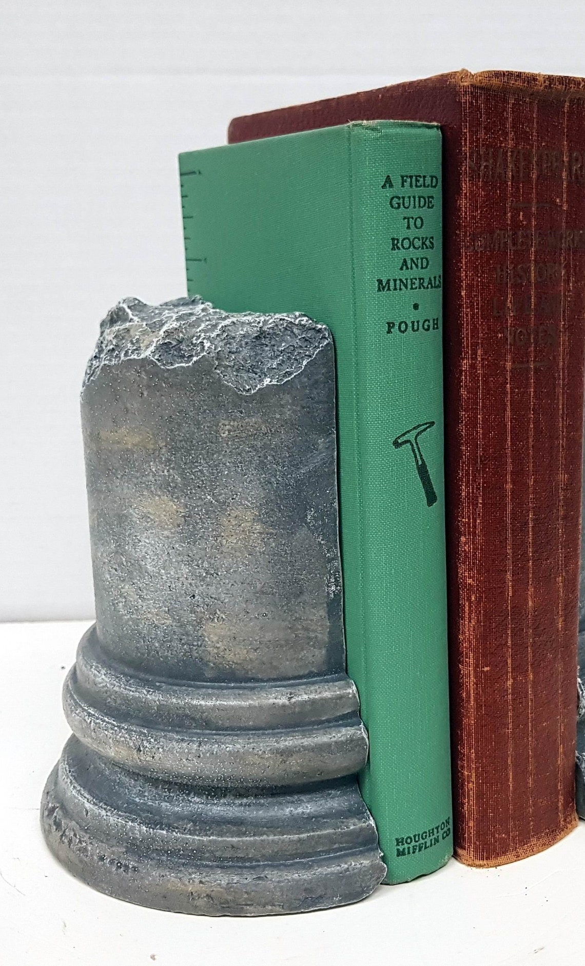 Column Bookend, 6 In. (15 Cm), Half-column, Broken Column Art, Bookend ...