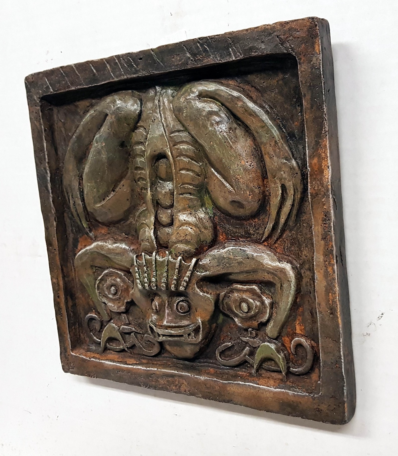 Gothic Frog 8 In. 20 Cm Funky Frog Plaque Gothic Stone | Etsy