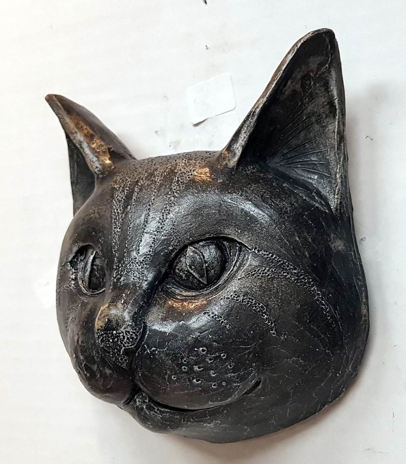 3-D Cat Plaque, 5 In. (13 Cm,) Home Decor, Pet Memory, Cat Face, Cat ...