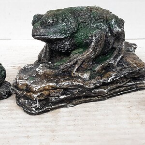 Funky Toads, Concrete Toads, Set of 3, 4in(10cm), Garden Toad, Concrete ...