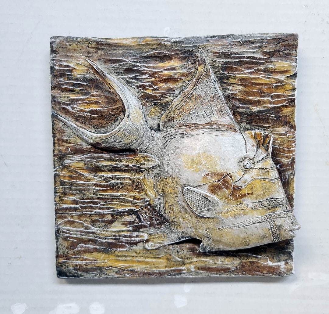 Trigger Fish, 7 In. (18 Cm), 3-D Decor, Aqua History of Fisheries ...