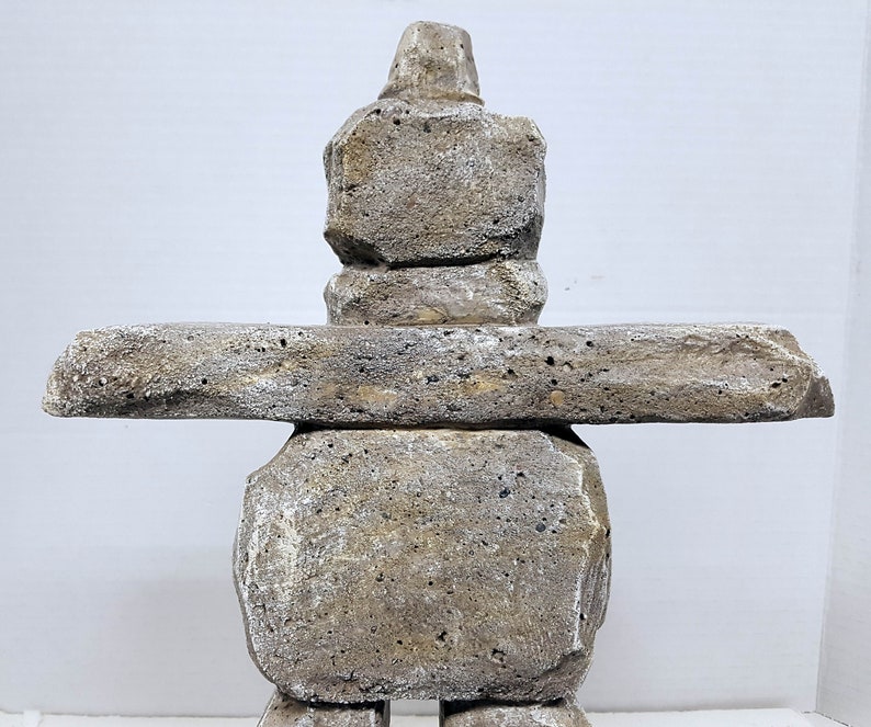 Inuksuk 13 In.33cm Concrete Inukshuk Inuit Art Stone - Etsy Canada
