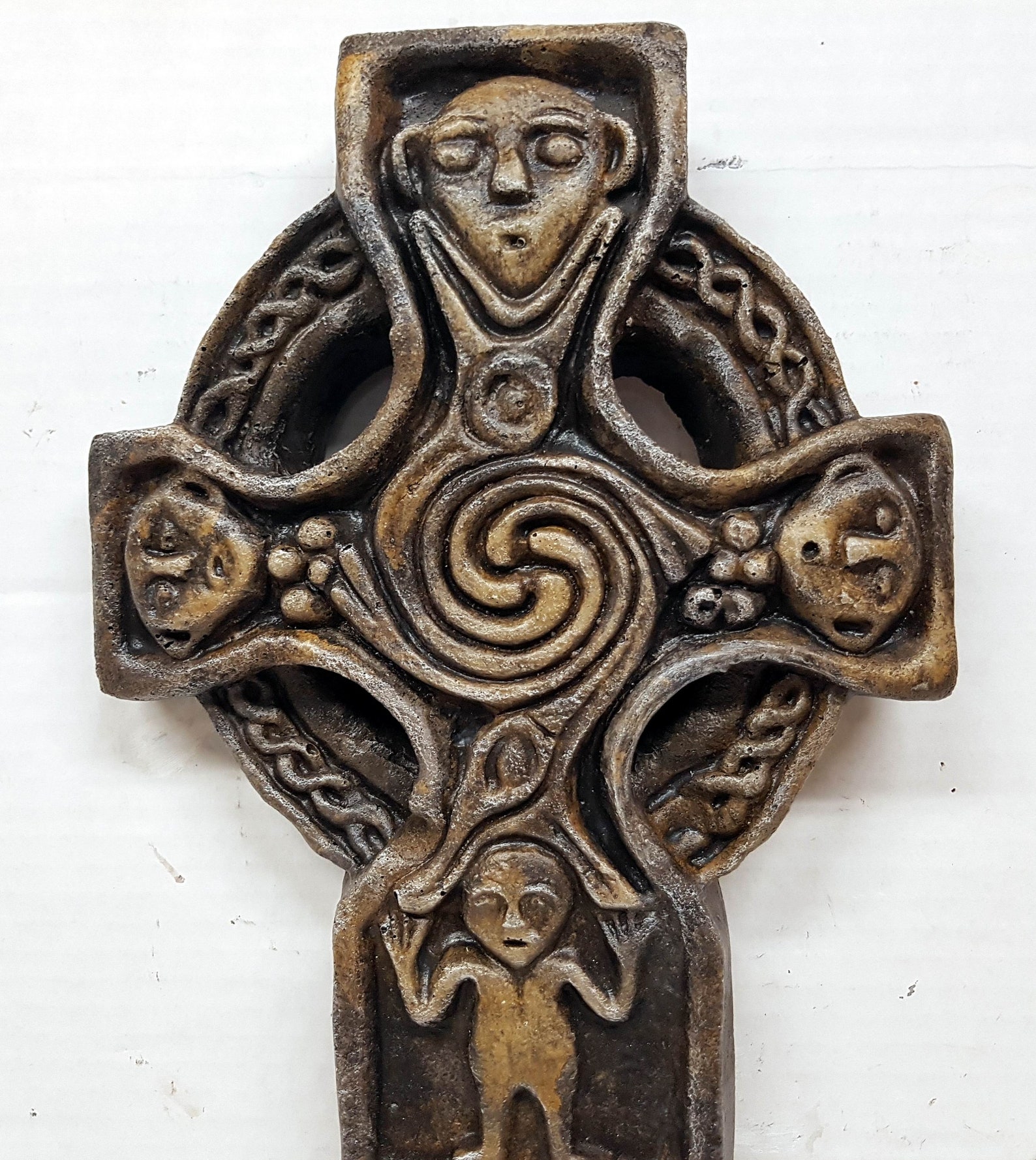 Circle Celtic Cross Concrete Cross 12.5 In.32 Cm Celtic - Etsy