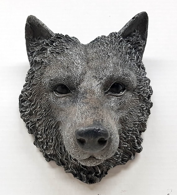 Grey Wolf Face Art