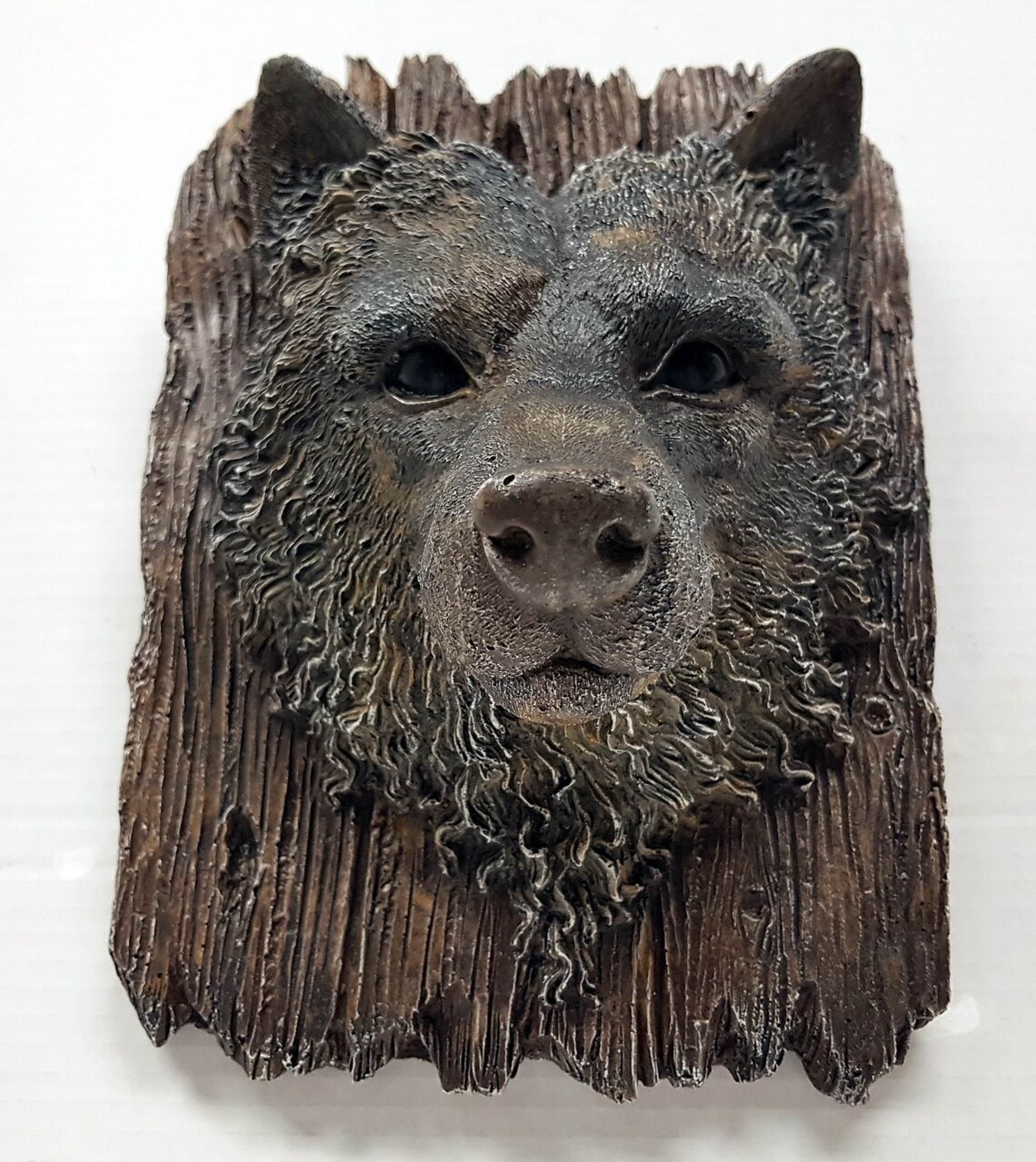 Concrete Wolf Face 11 In. 28 Cm Wolf Head Wall Mount Cast - Etsy