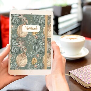 Digital Notebook for iPad and Android With Matching Stickers Tabbed ...