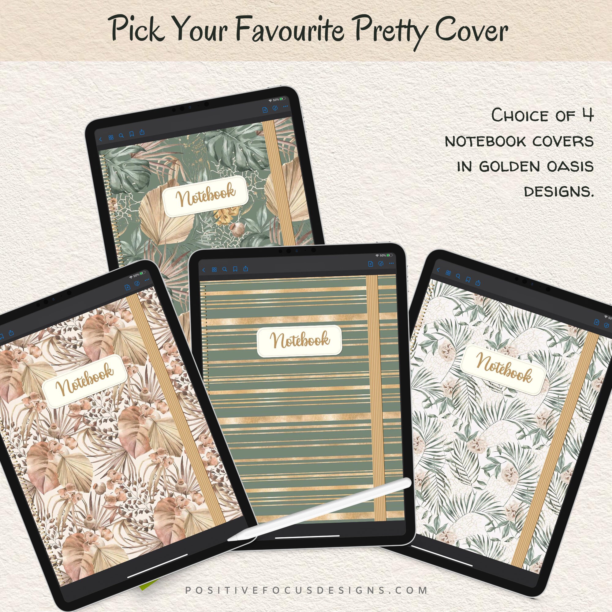 Digital Notebook for Ipad and Android With Matching Stickers - Etsy Ireland