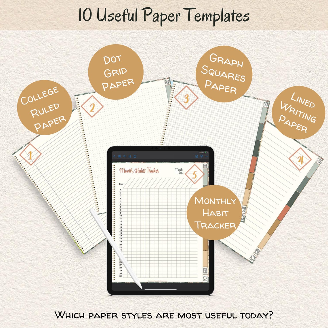 Digital Notebook for Ipad and Android With Matching Stickers - Etsy Ireland