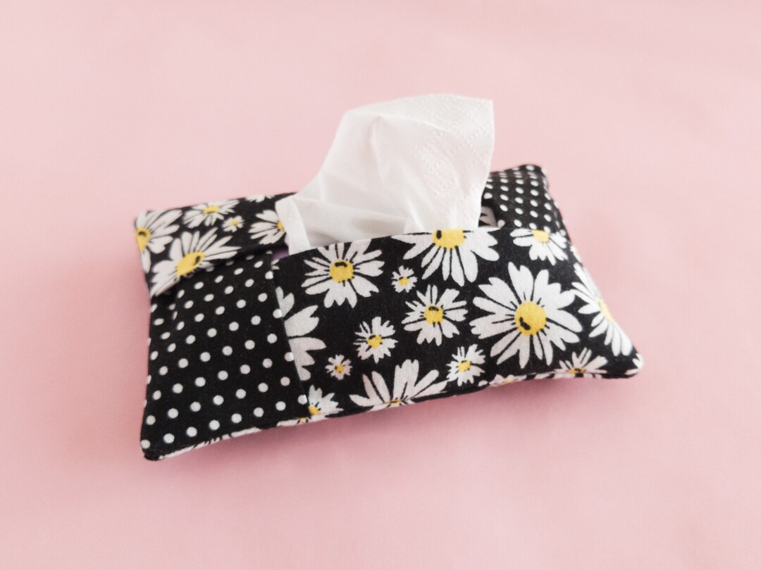 Pocket Tissue Holder Floral With Polka Dot Travel Tissue Case for Cute ...