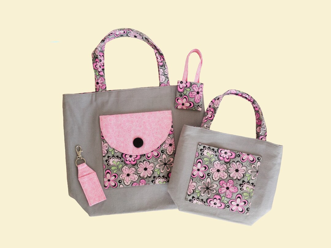 Tote Bag Gift Set for Mom Daughter | Hippie Flower Child Tote | Large ...