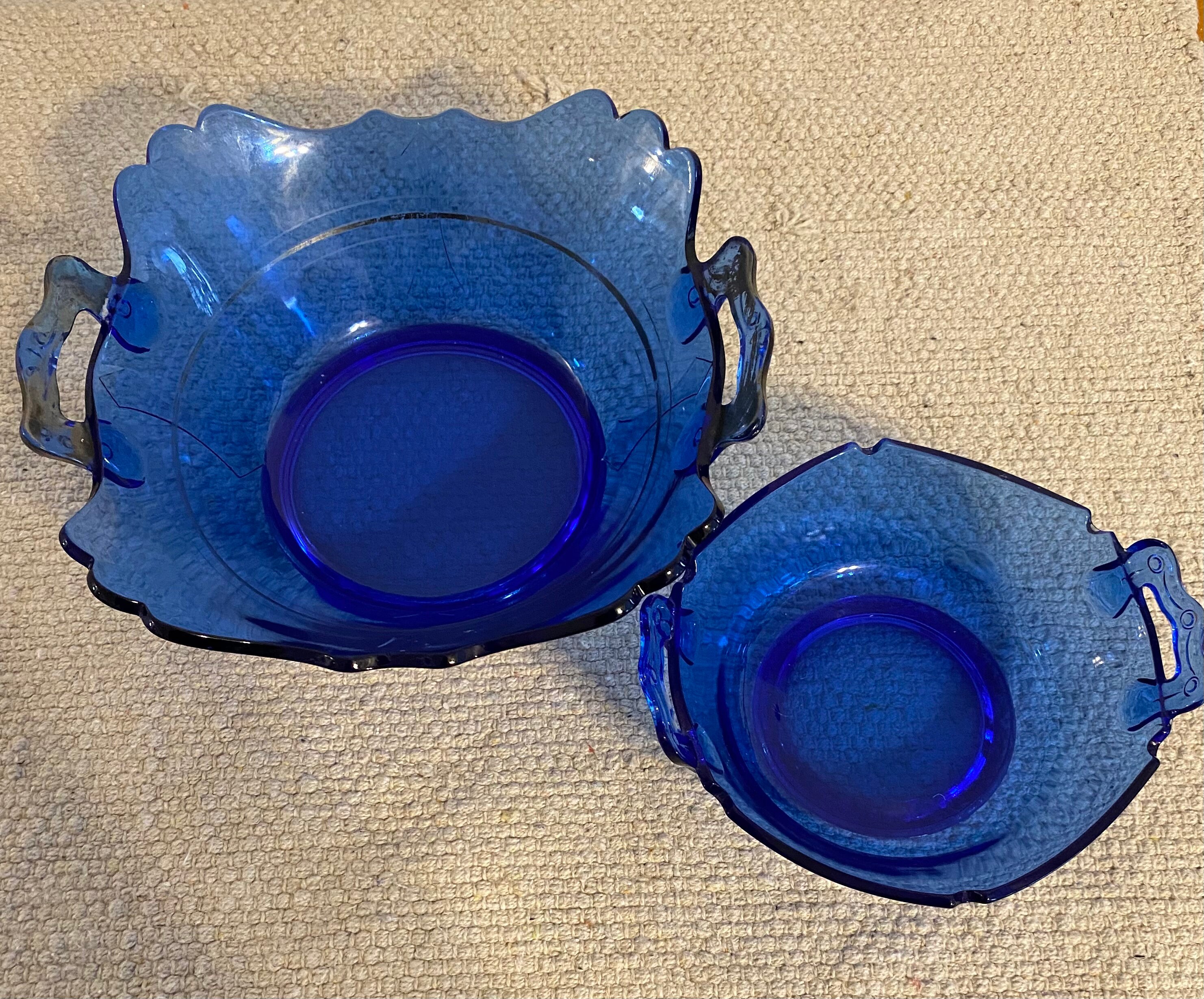 Depression Glass, L E Smith Cobalt - Etsy