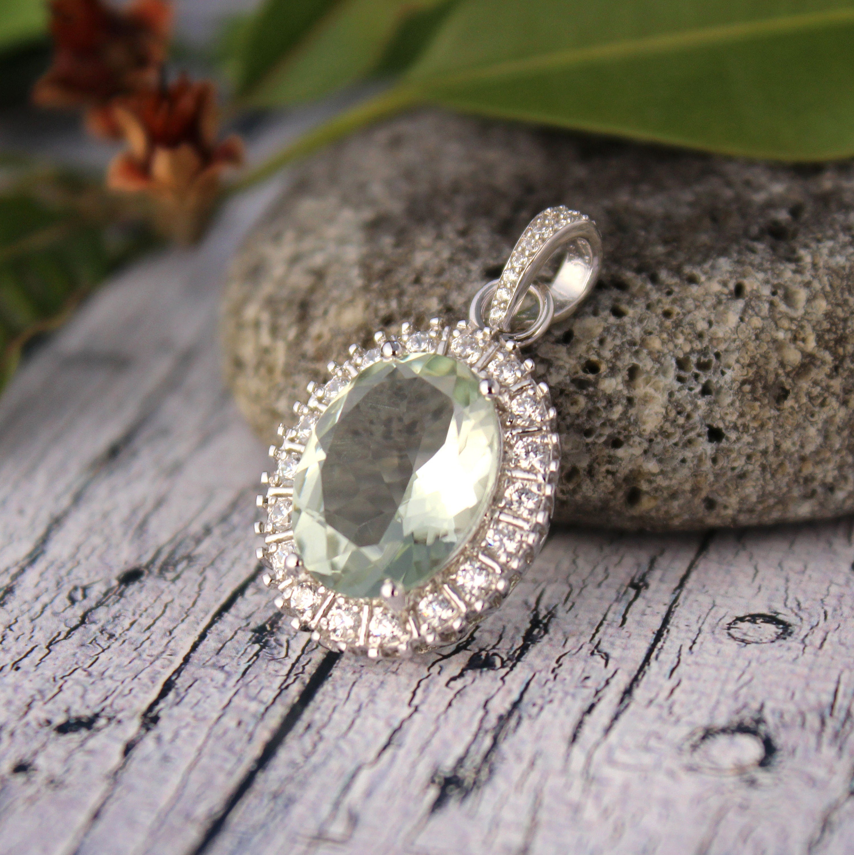 Green Amethyst Necklace