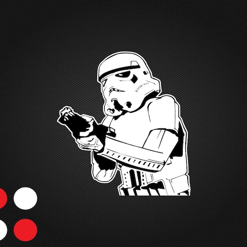 Star Wars Decal Stormtrooper Car Sticker Bumper Sticker - Etsy