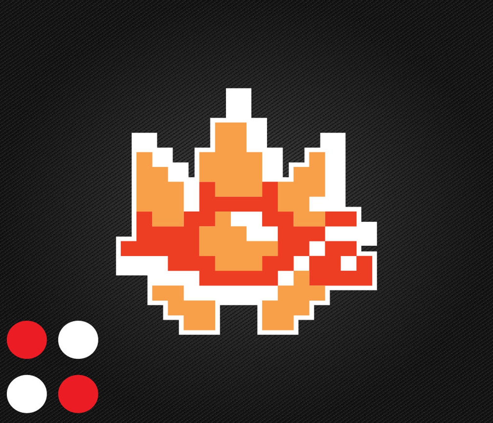 Spiny 8bit Sprite From Super Mario Bros. Vinyl Decal Sticker | Etsy Denmark