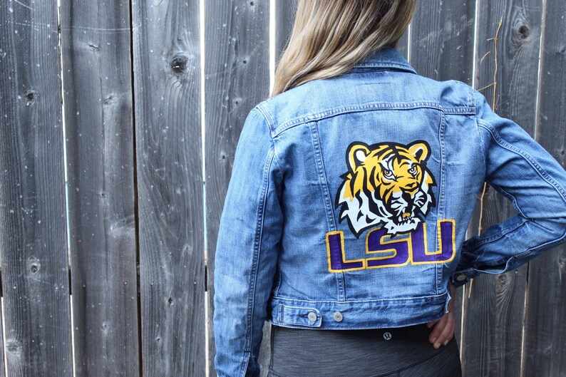 CUSTOM Painted College Denim Jacket - Etsy