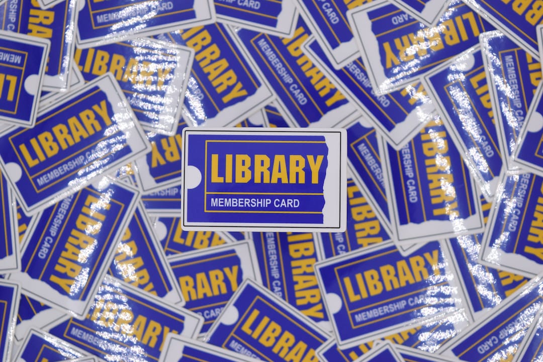 Nostalgic Video Rental Library Membership Card Sticker - Etsy